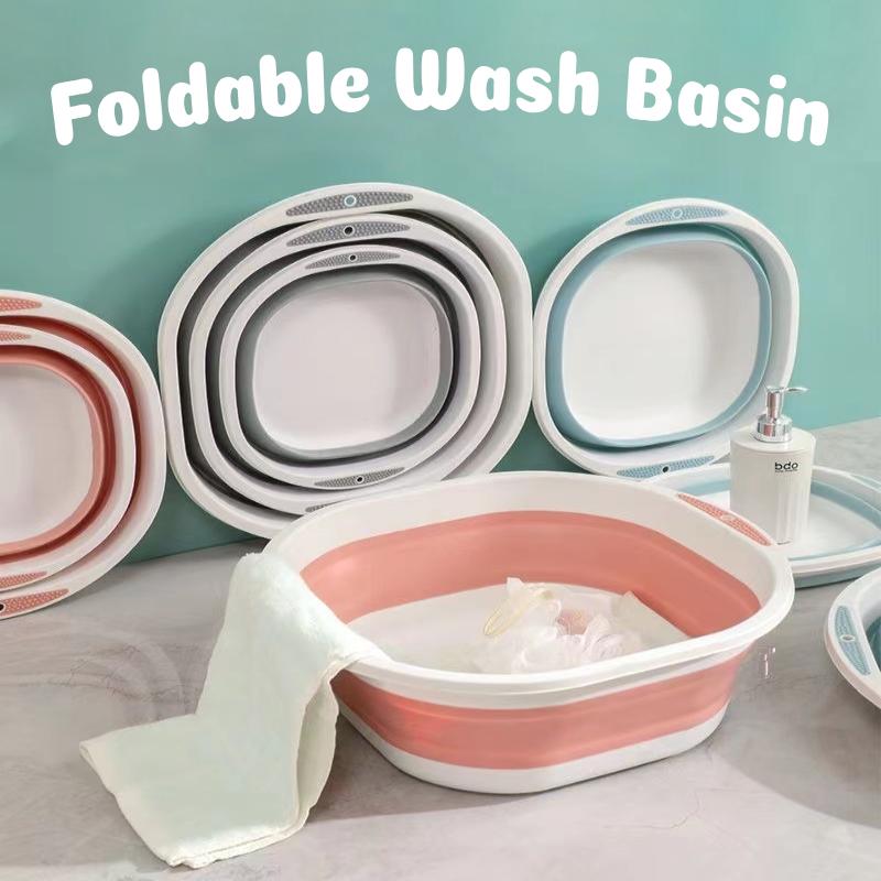 Plastic Foldable Washing Basin Hangable Portable Wash Basins - TikTok ...