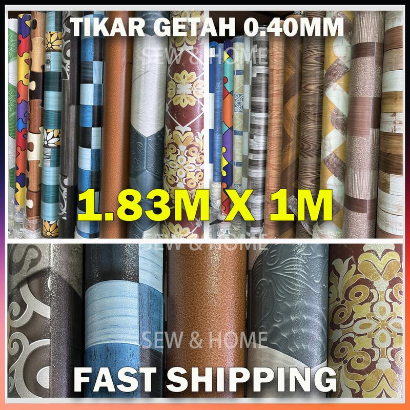 [METER] 6 Kaki Tikar Getah 0.40mm 1.83M x 1M PVC Flooring Ready ...