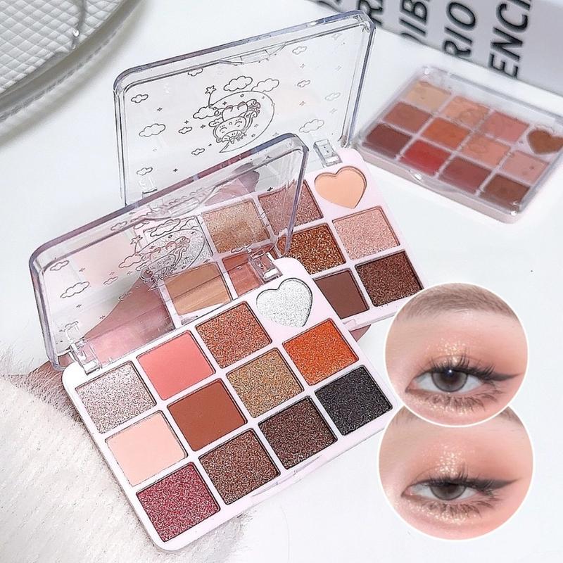 Eyeshadow Pallete 12 Color Matte Pearlescent Eye Makeup High Pigmented ...