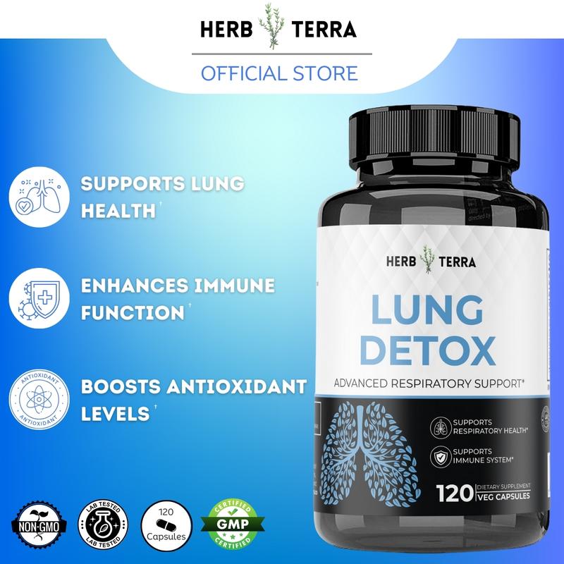 Herb Terra Lung Detox Supplement - Natural Cleanse & Respiratory ...