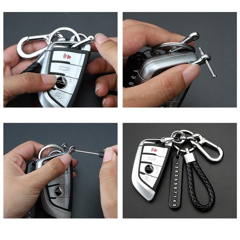 Gantungan Kunci Motor Mobil Besi Anti Karat Dengan Tali Car Keychain ...