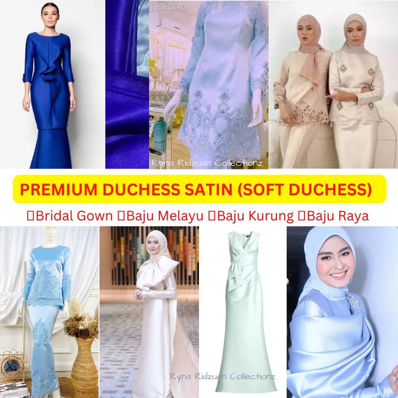 KAIN PREMIUM SOFT DUCHESS - BIDANG 60 !!! Satin Duchess Sati - TikTok ...