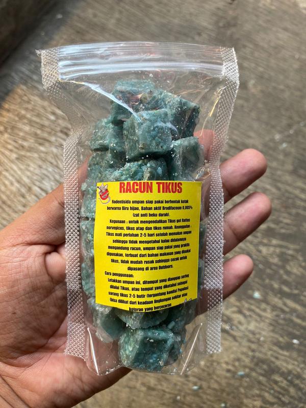 Umpan tikus super ampuh mati kering siap pakai paling jitu kemasan 100 ...