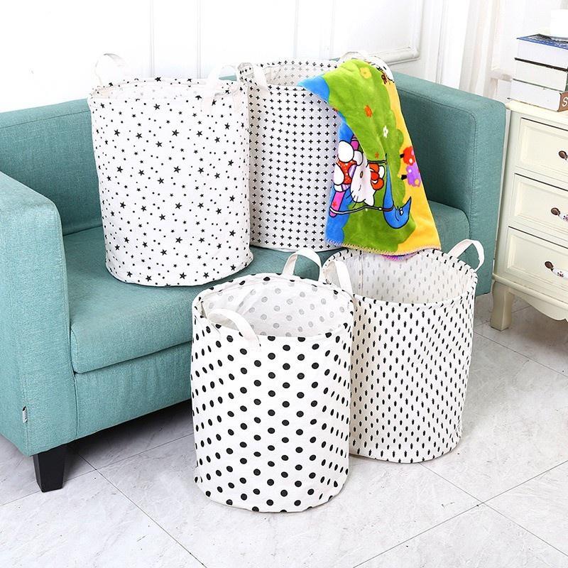 Bakul Dobi New Folding Laundry Basket Round Storage Bin Bag Large ...