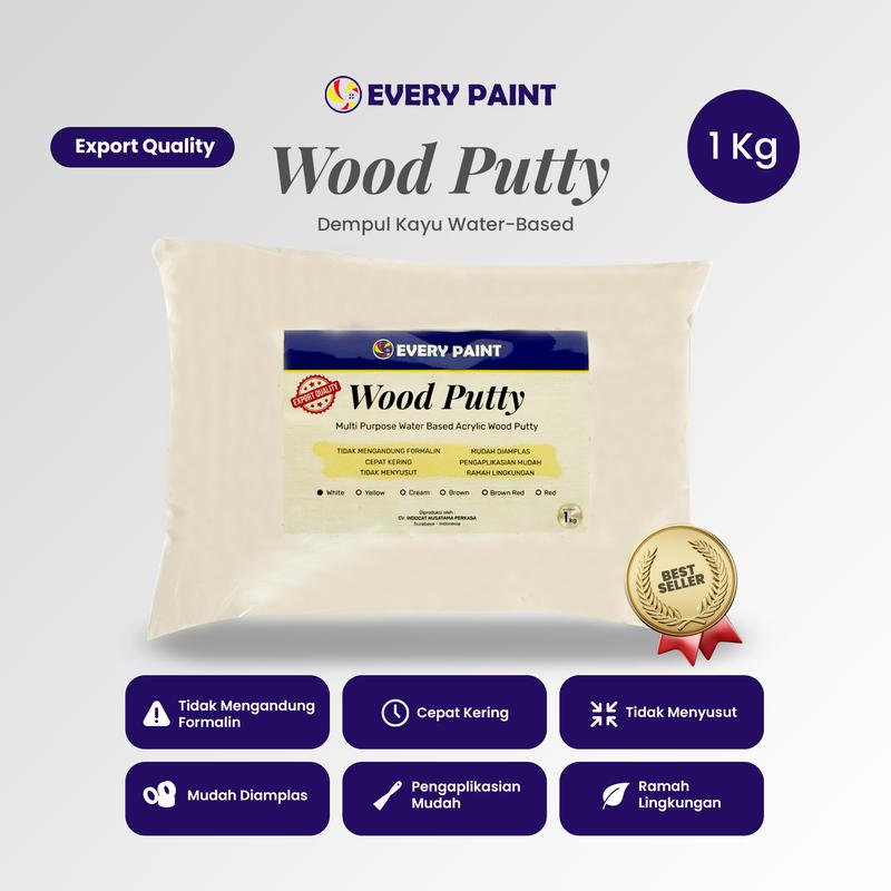 Every Paint Wood Putty Dempul Kayu Instant 1 Kg – Anti Retak - Shop ...