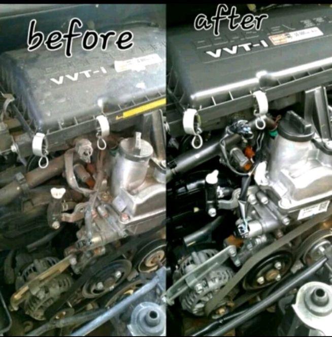 Denz Auto Detailing Cairan Pembersih Kerak Mesin Motor/Mobil 1 Liter ...