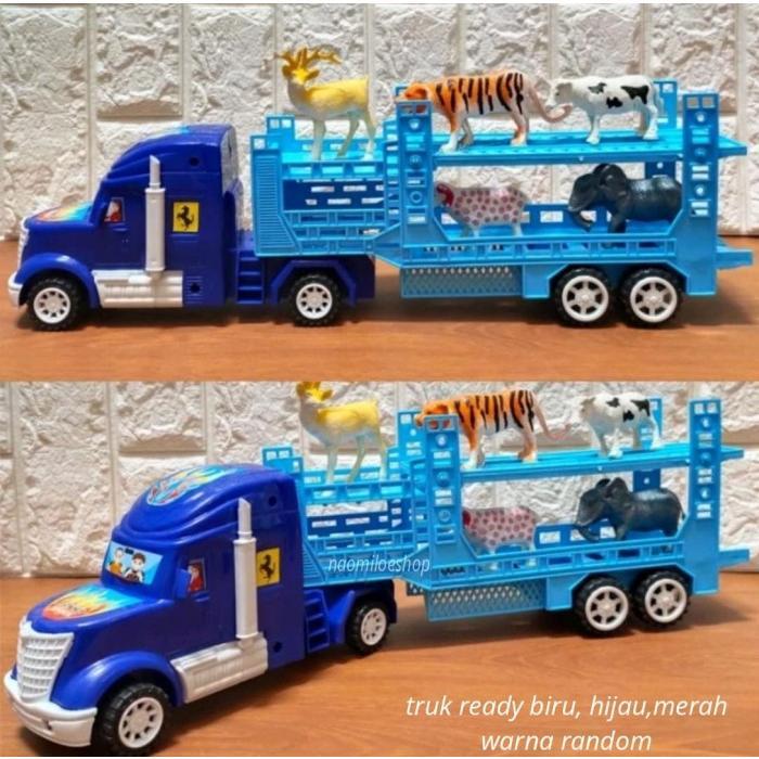 mainan mobil truck pengangkut mobil isi 5 mobil kecil - pngangkut ...