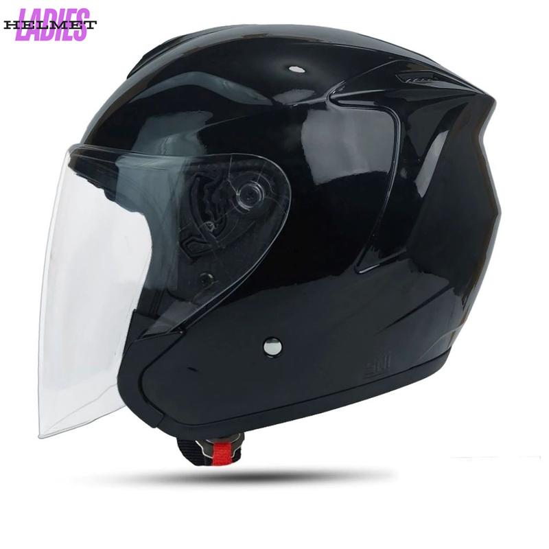 Helm Half Face MLA PHANTOM / Putih Kaca Bening [SNI] Helm PREMIUM ...