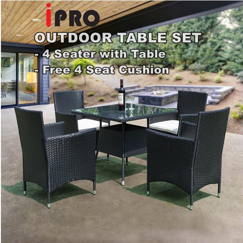 IPRO Set Meja Makan Outdoor Chair and Table Set Outdoor Furniture ...