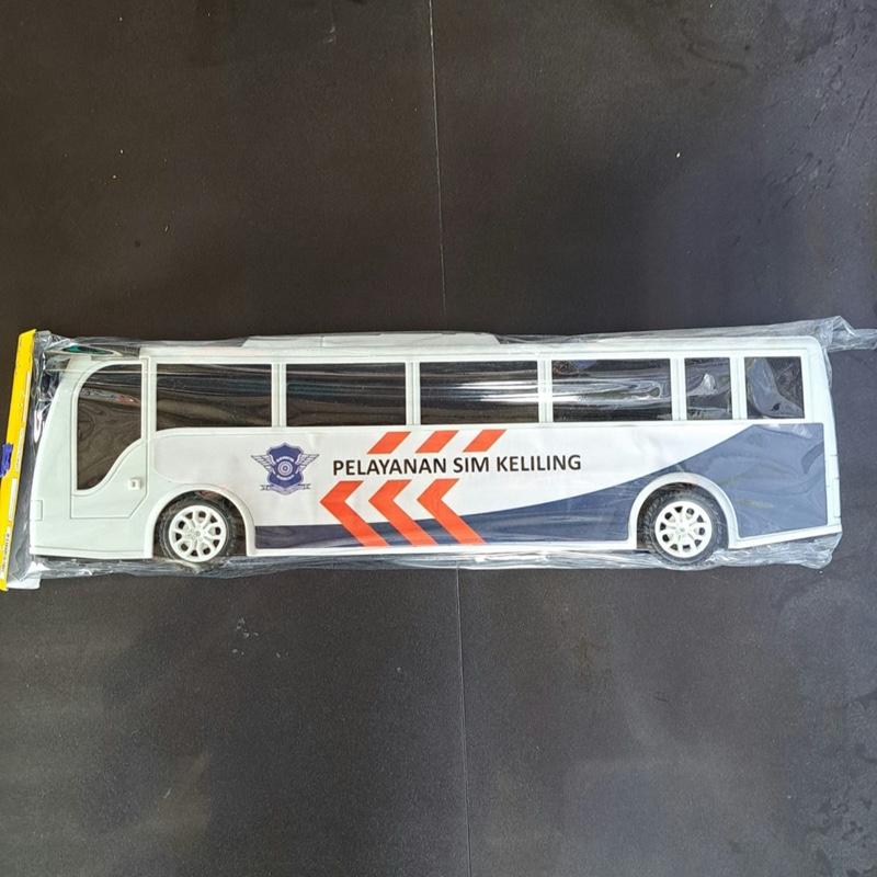 Miniatur bus warna putih bahan plastik - Shop | Tokopedia