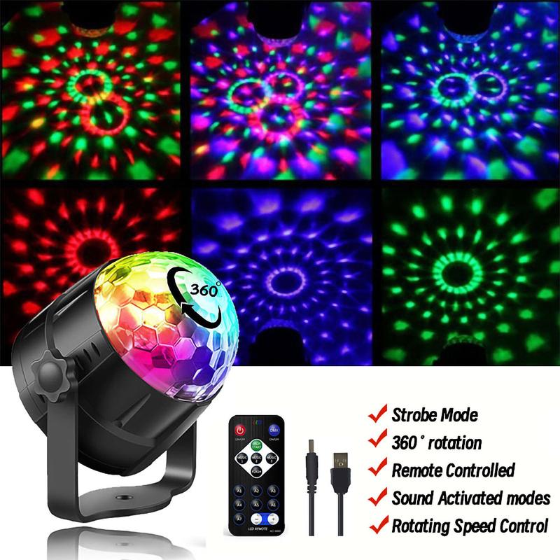 Lampu Disko Pentas LED, Bola DJ Berputar 360 °, Kawalan Buny - TikTok ...