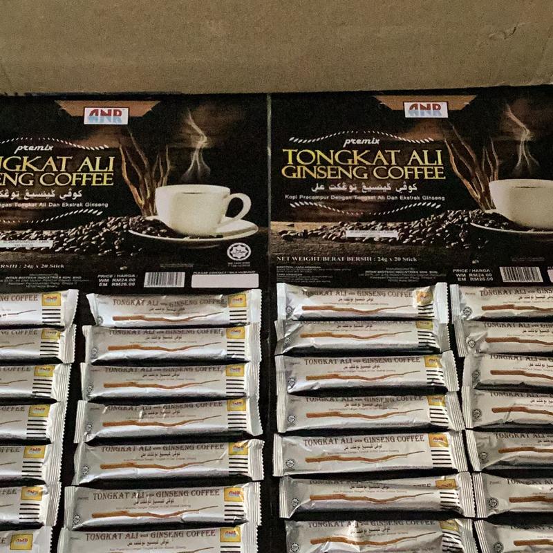 ANR Tongkat Ali Ginseng coffee papan (1 papan x 20’s x 24gm) - TikTok ...