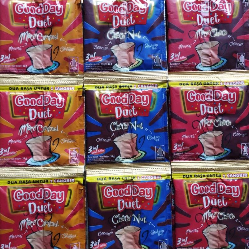 Good Day Duet All Varian Banyak Rasa 10 Sachet Coffee Instan - Shop ...