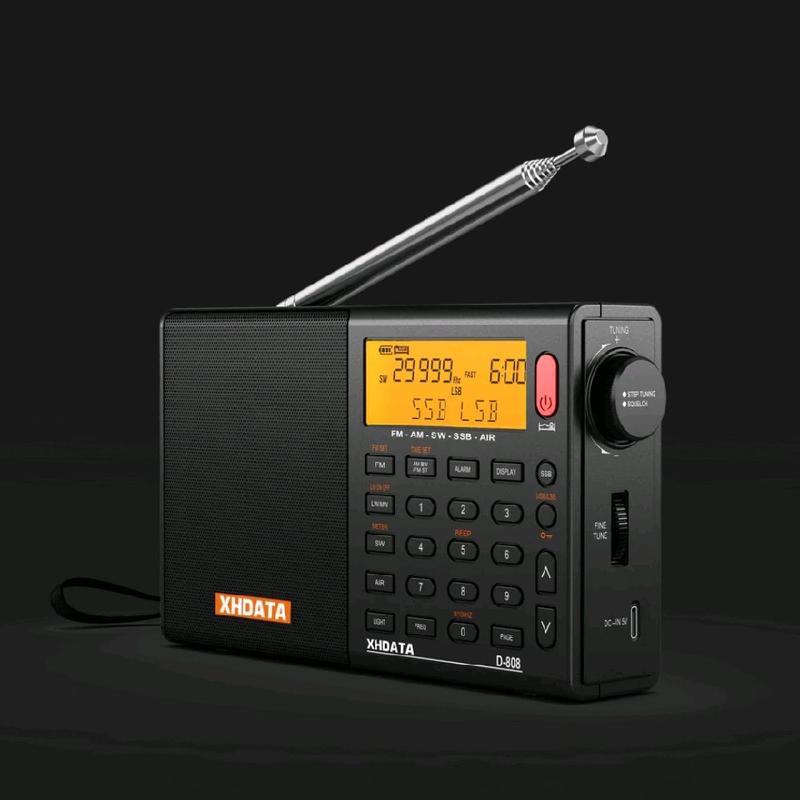 Radio XHDATA D-808 FM Stereo AM LW SW SSB AIR Band Digital Receiver ...