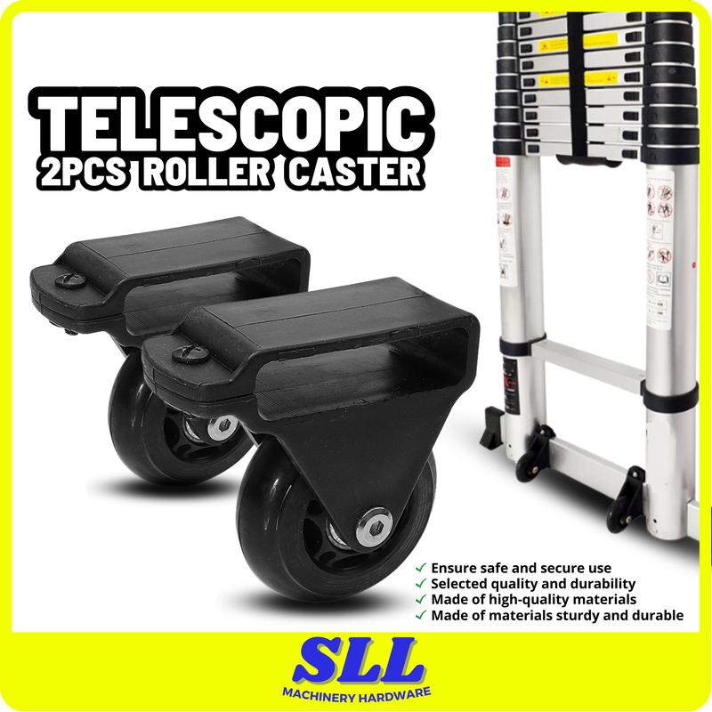 Ladder Wheel Roller Caster Telescopic 2pcs Heavy Duty Adjustable ...