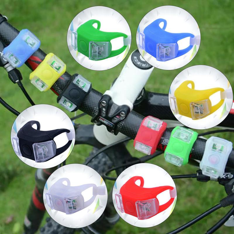 Bicycle Silicone MTB Front Rear Clip-On Taillight Rear Flash - TikTok ...