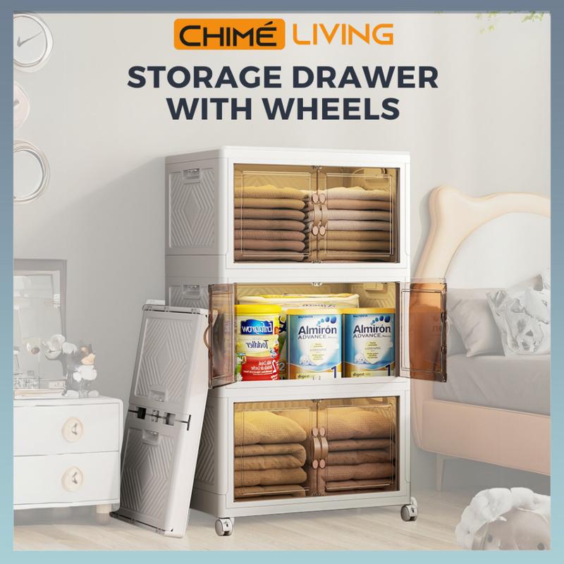 Foldable Storage Box with Wheels | Stackable | Multi-layered - TikTok ...
