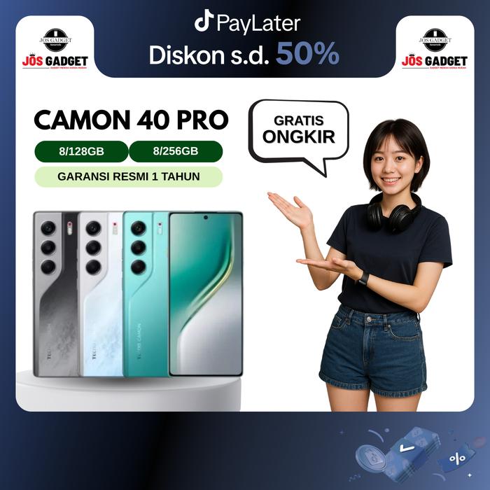 Jual Tecno Camon 40 Pro 5G 8/256GB- Handphone Garansi Resmi Indonesia 1 ...