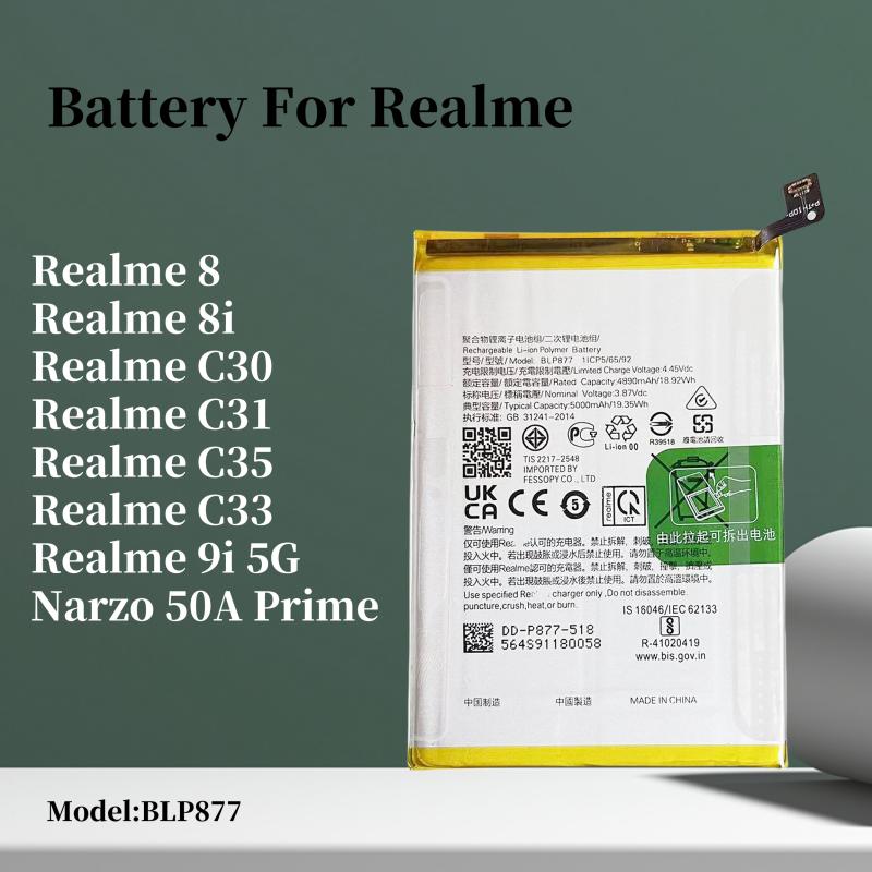 Battery For Realme 8 4G / 8i / 9i 5G Bateri Realme C30 C31 C33 - TikTok ...