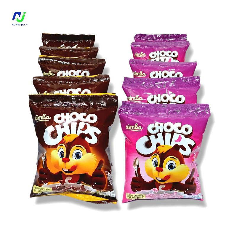 Simba Choco Chips Snack Sereal Renteng Isi 10 Pcs@24gr Granola Cokelat ...