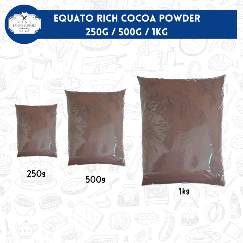 COCOA POWDER / SERBUK KOKO / EQUATO RICH / 250G,500G,1KG / HALAL ...
