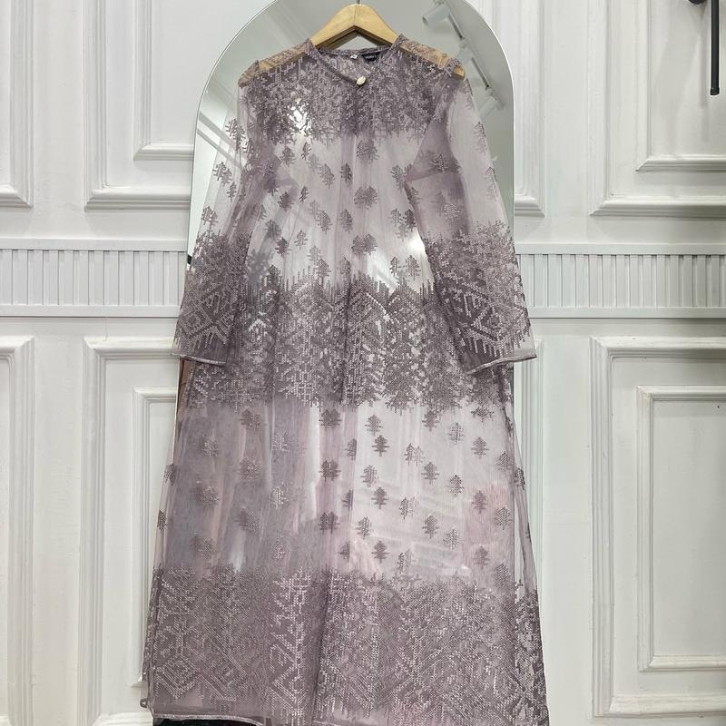 Gaia Outer Brokat Tile Panjang wanita Cardigan kondangan Muslim - Shop ...