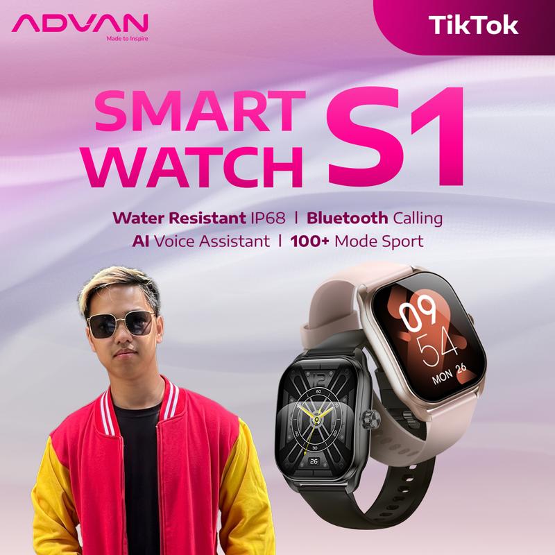 [Exclusive Toni_cu] ADVAN Smartwatch S1 AI Voice Assistant IPS - Shop ...