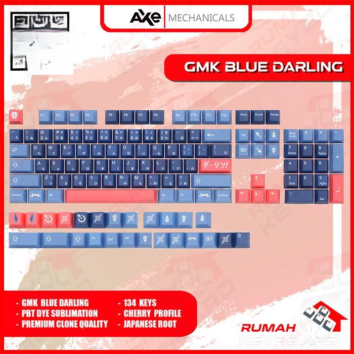 Jual KEYCAP - KEYCAPS - CHERRY - GMK BLUE DARLING - PBT - DYE SUB ...