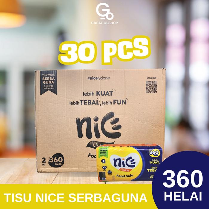 Promo (30 Pcs) Nice Facial Tissue Tisu Wajah Muka 180 / 360 sheets 2 ...