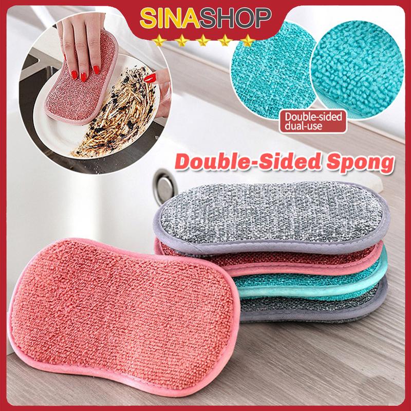 Multifunctional Double-Sided Magic Wipe Dish Cloth Sponge Wipe - TikTok ...