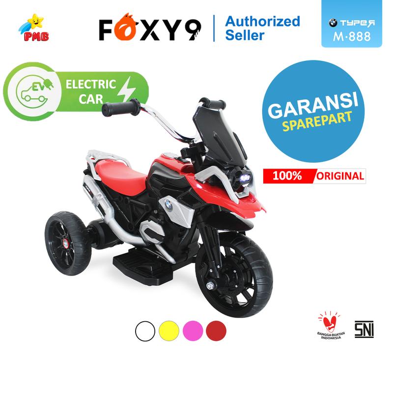 MOTOR AKI ANAK RODA TIGA MAINAN PMB M888 TYPE R - Shop | Tokopedia