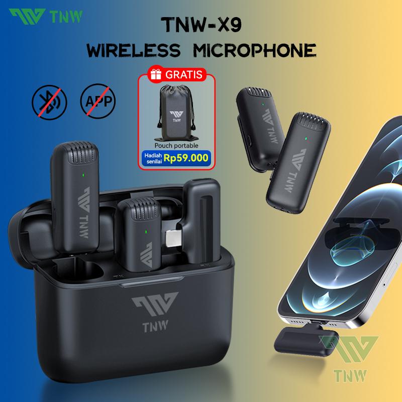 TNW X9 Wireless Microphone Mikrofon Nirkabel Lavalier Microphone - Shop ...