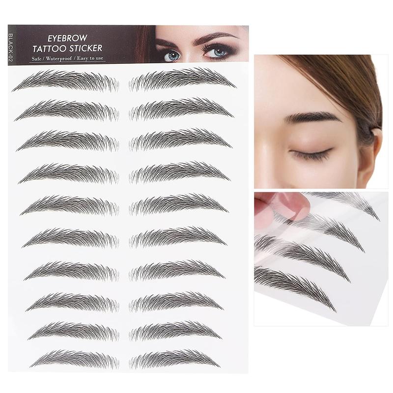 Eyebrow Tattoo Sticker Makeup Eyebrow Sticker Natural Eyebro - TikTok ...