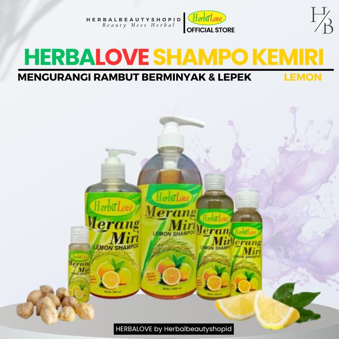 Promo Herbalove Shampo Kemiri Merang Lemon - Hair Care Perawatan Rambut ...