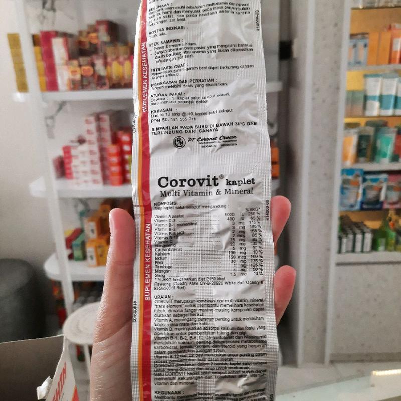 Corovit kaplet multivitamin dan mineral - Shop | Tokopedia
