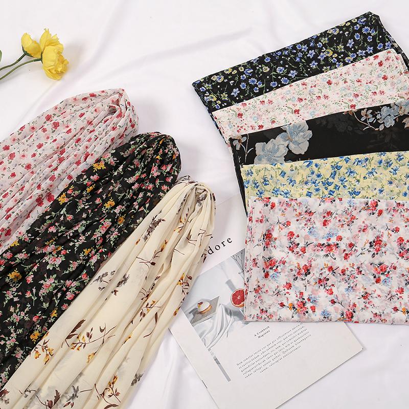 LAVEN Flower Summer Floral Printed Hijab Square Scarf Women Pearl ...