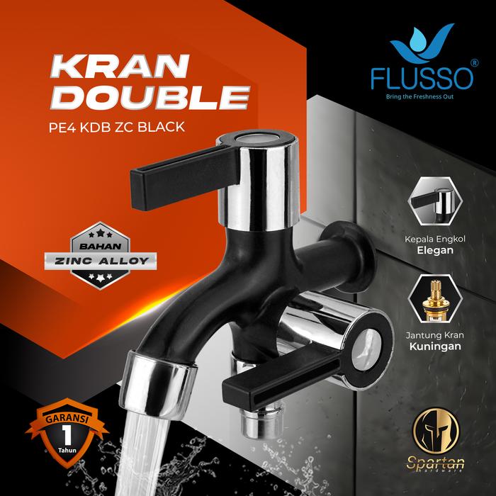 Promo Kran Cabang 2 Double Shower 1/2 inch Kamar Mandi Mixer Flusso ...