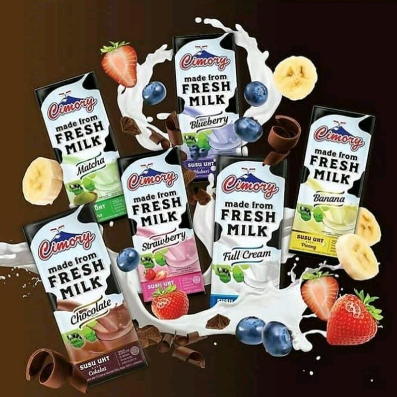 Susu UHT fresh Milk Cimory berbagai aneka rasa - Shop | Tokopedia
