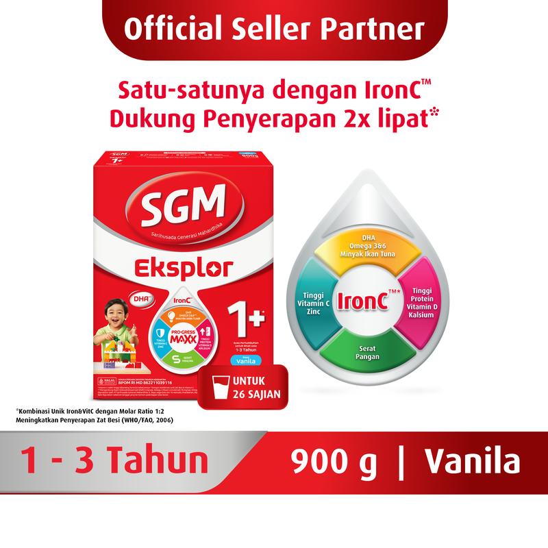 SGM Eksplor 1 Plus Vanila Susu Box 900g 900 g - Shop | Tokopedia