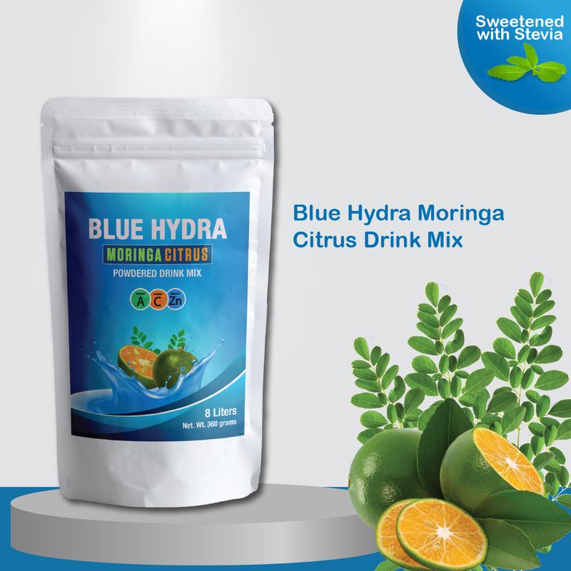 Blue Hydra Moringa Citrus Powdered Drink Mix Stevia Sweetene - TikTok ...