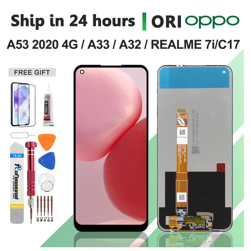 For LCD OPPO A53 2020 4G/A33 2020/A53S 4G/A32/REALME 7i/C17 ORIGINAL ...