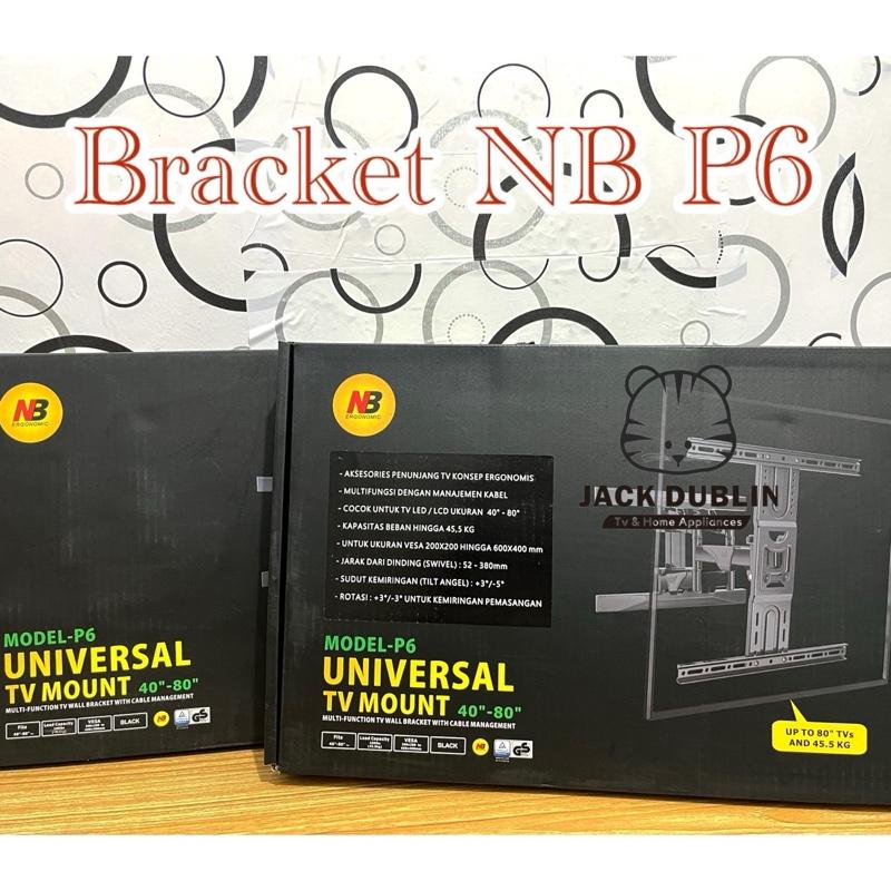 Bracket TV Monitor LED LCD North Bayou NB P6 NBP6 45"-75" New Braket ...