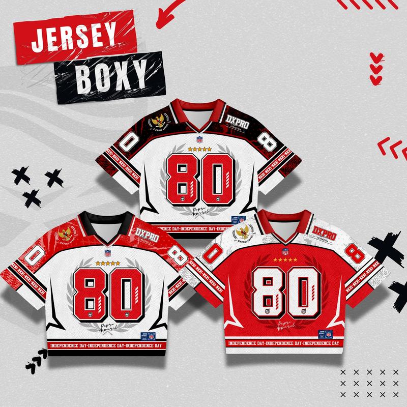 JERSEY BOXY DXPRO HUT RI 80 INDEPENDENCE DAY INDONESIA FULLPRINTING ...