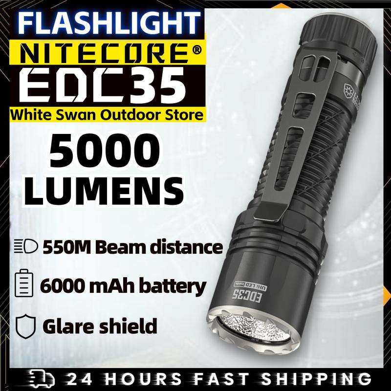 NITECORE EDC35 tactical EDC flashlight 40 MAX LED5000 lumens - TikTok ...