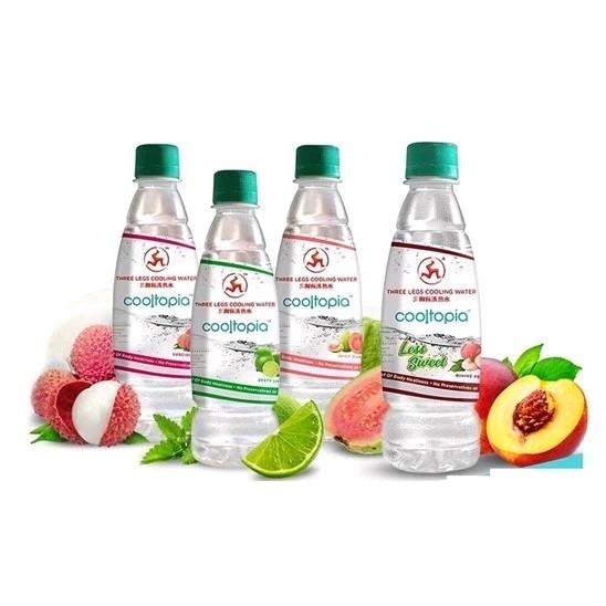 THREE LEGS Cooltopia Cooling Water Lychee/Lime/Guava 320ml - TikTok ...