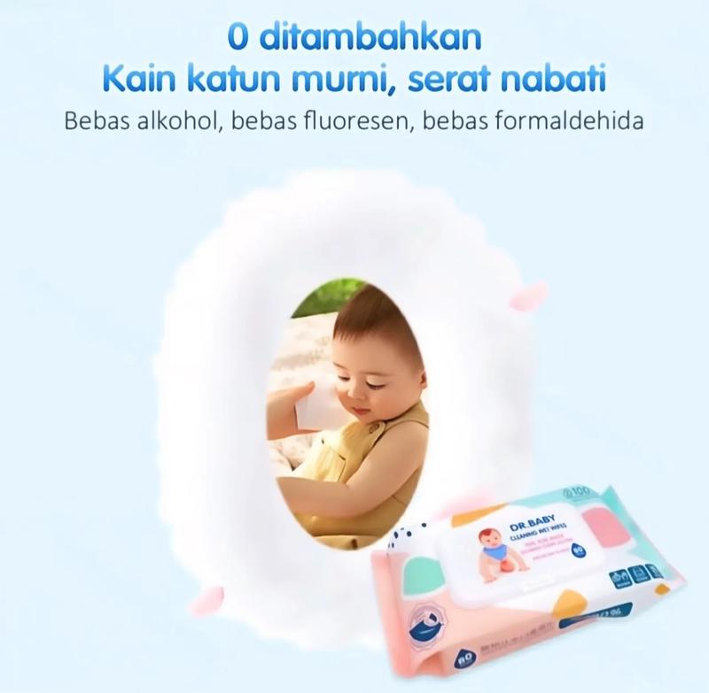 Hemat Tissu Basah Bayi Baby Wipes Paket 10/6 Bungkus Tanpa Alkohol Air ...