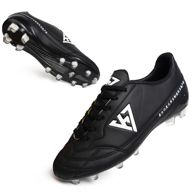 K7-Sepatu Bola FG Classic Dewasa Anak-Black White Boots jogosala ...