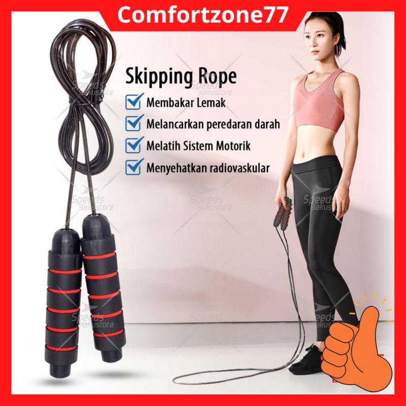 SKIPPING JUMP ROPE LOMPAT TALI ALAT OLAHRAGA ADJUSTABLE BISA - Shop ...
