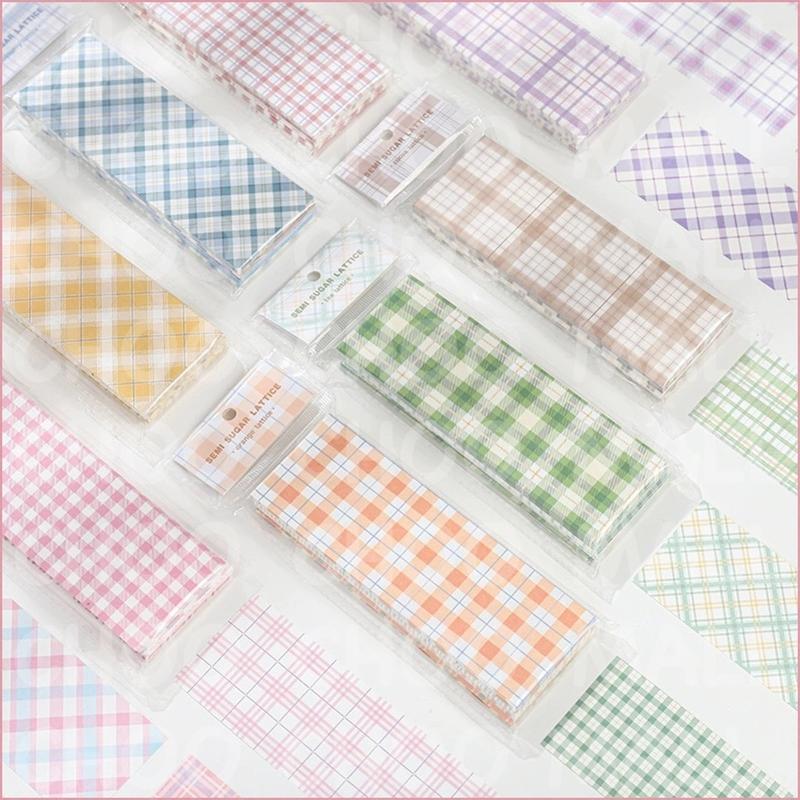 8 Sets Medium Lattice I Series Journal Plaid Note Paper - TikTok Shop ...