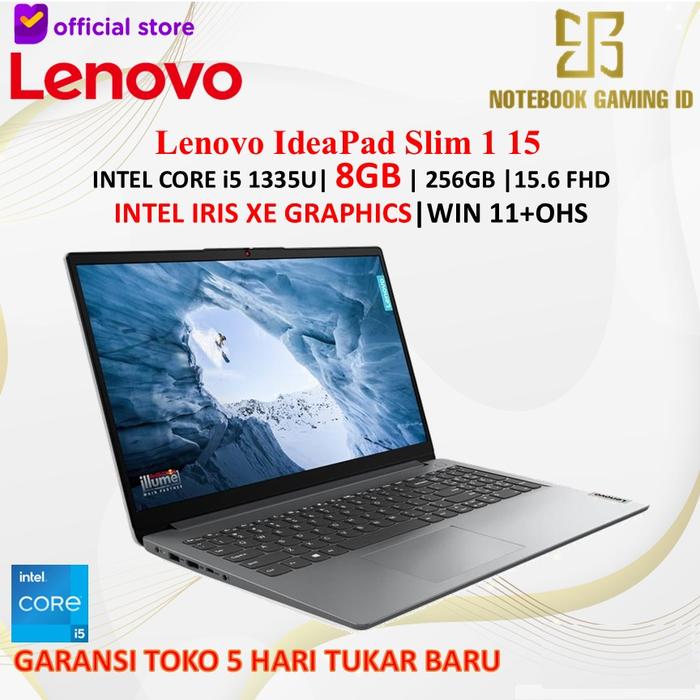 Promo LENOVO IDEAPAD SLIM 1 15 I5 1335U 8GB 256GB W11 15.6 FHD - NON ...